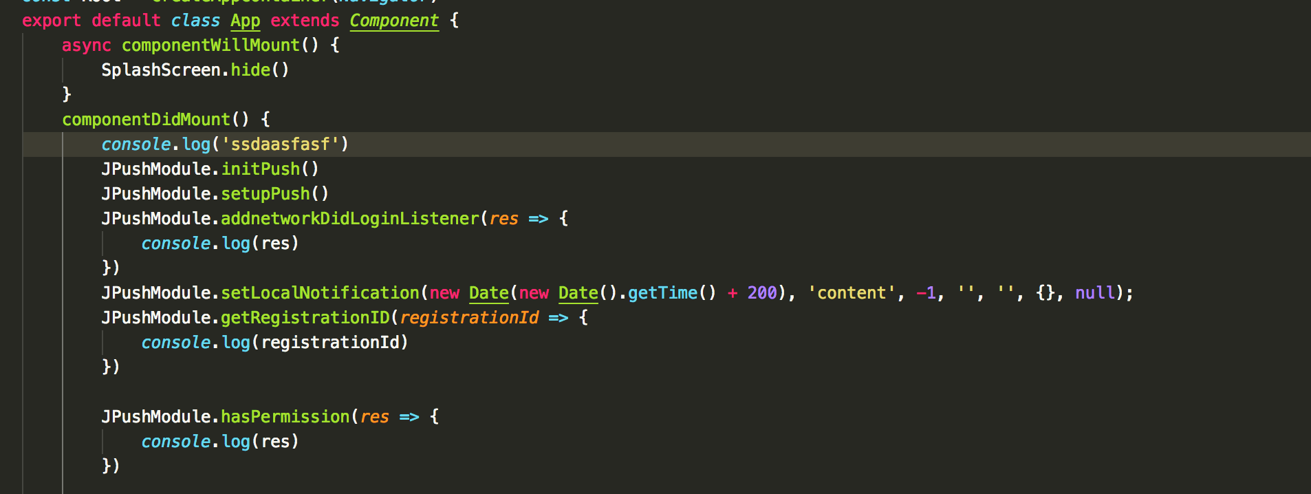 initPush方法执行没有任何效果 · Issue #586 · jpush/jpush-react-native · GitHub