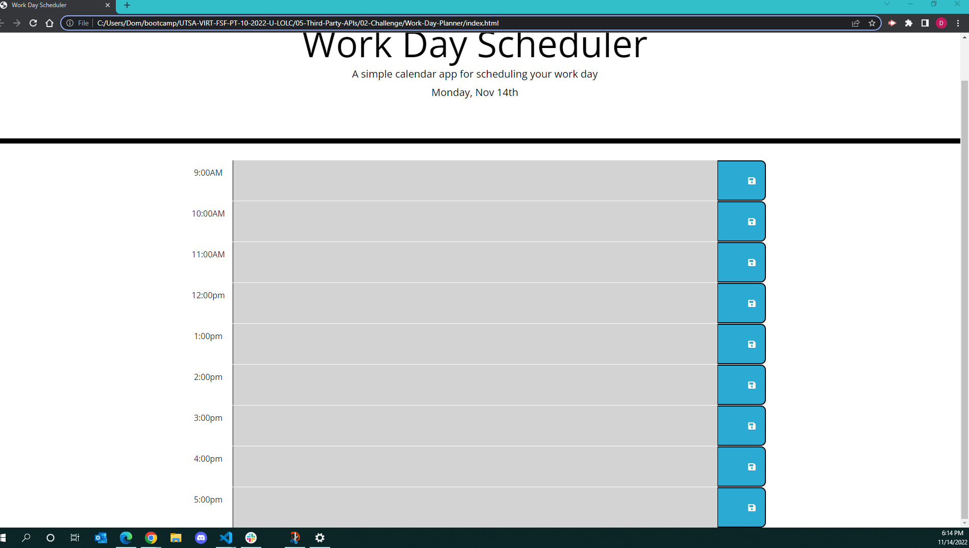 GitHub - Dom231/Work-Day-Planner