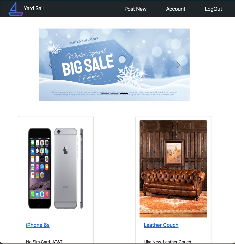 GitHub - tehranimilad/Yard-Sail