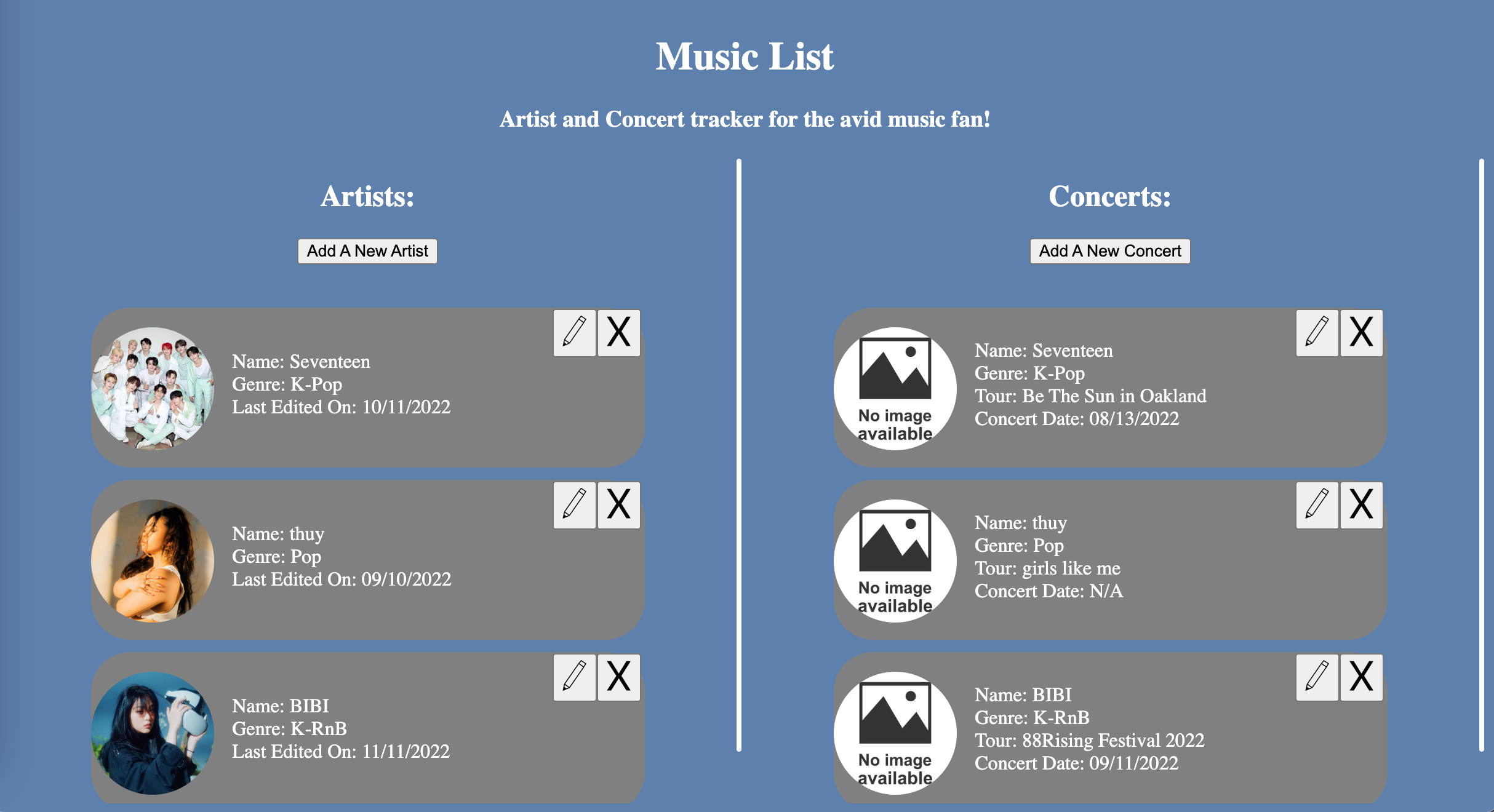 GitHub - lianneb10/MusicList