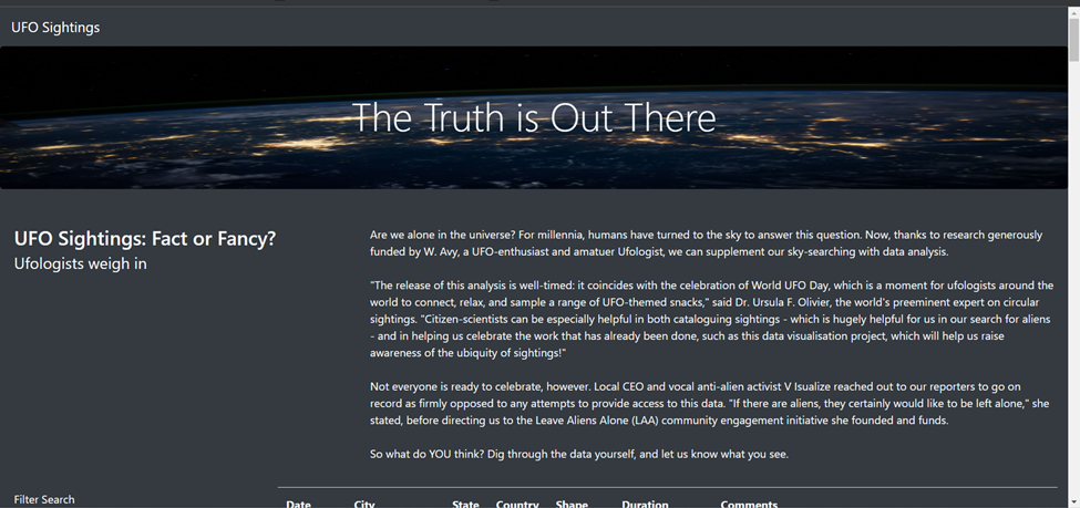 GitHub - WoyramA/UFOs