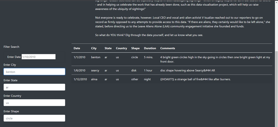 GitHub - WoyramA/UFOs