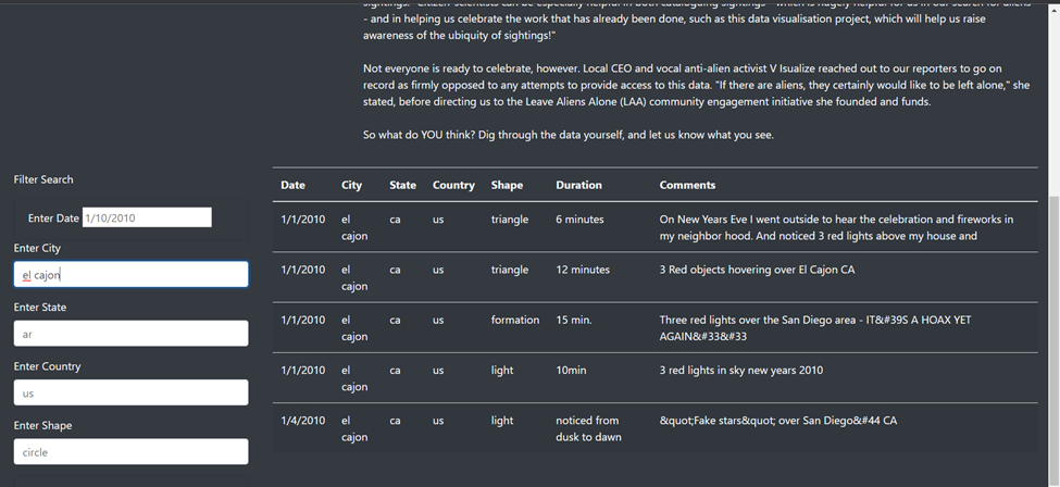 GitHub - WoyramA/UFOs