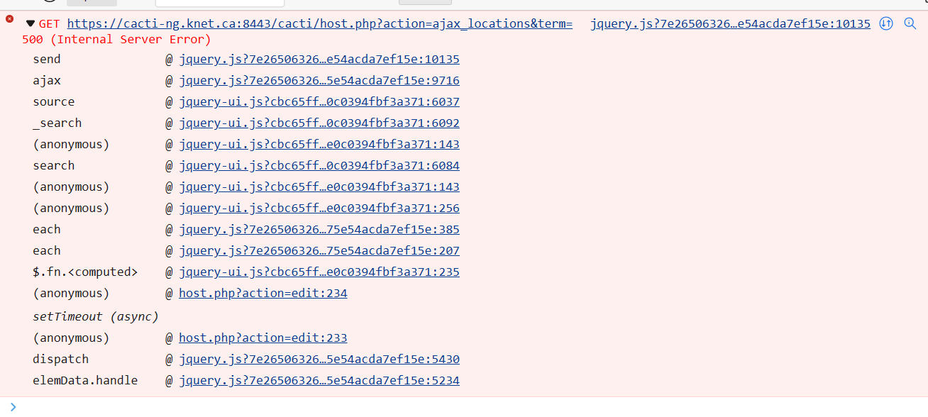 Device form location drop down not populating correctly · Issue #5347 · Cacti/cacti · GitHub