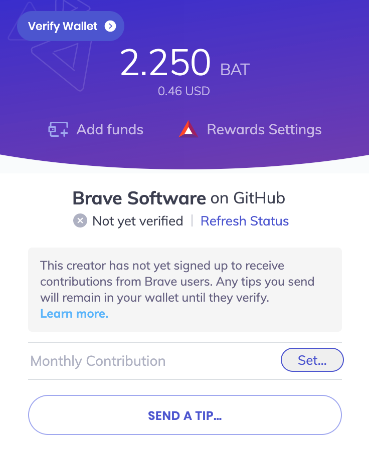 Make Brave Rewards panel UI design consistent with desktop · Issue ...