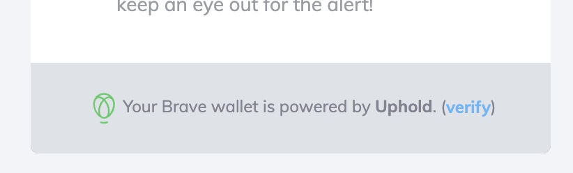 When User Is Unverified Do Not Say Your Brave Wallet Is Powered By Uphold · Issue 17115 