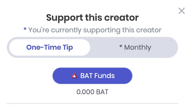 Remove Youre Currently Supporting This Creator Asterisk State For Monthly Tips In Tipping