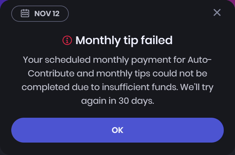 Change title text to "Monthly contribution failed" in Auto-Contribute + Monthly Tip error toast ...