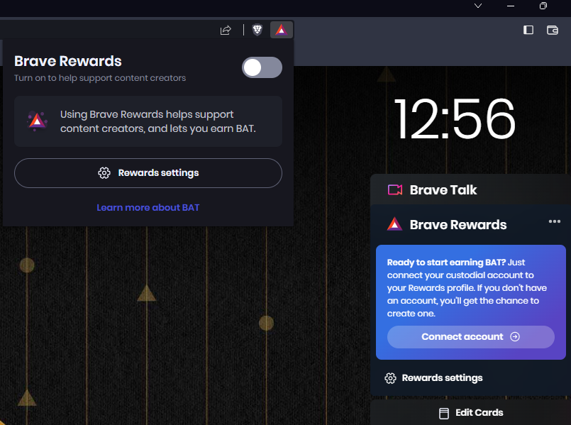 Prompt user to enable Brave Rewards when Rewards is toggled "off" in ...