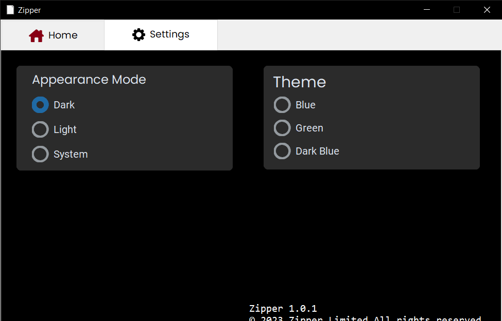 Github Sarthaktoolszipper Zip File Extracter Coded Purely In Custom Tkinter Python