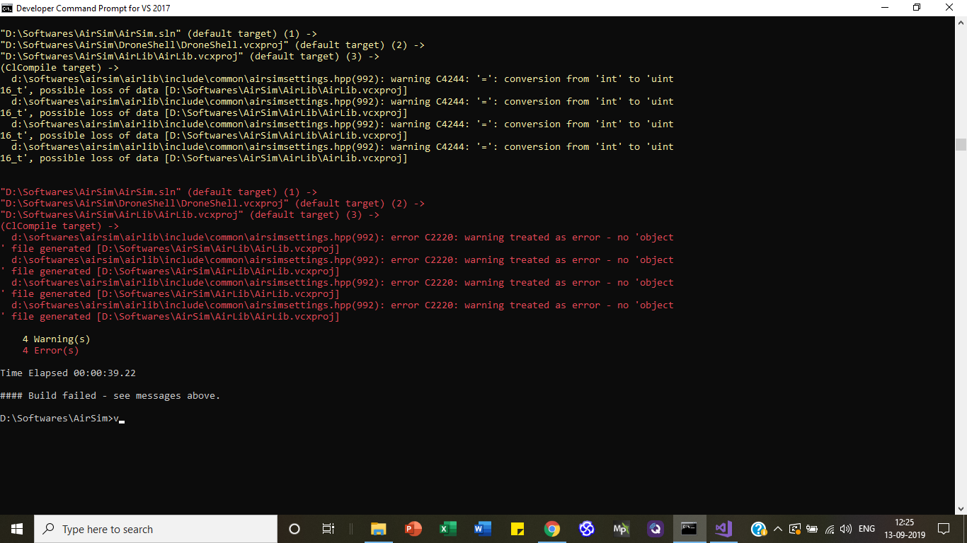 Build error due to Airsim setting · Issue #2191 · microsoft/AirSim · GitHub