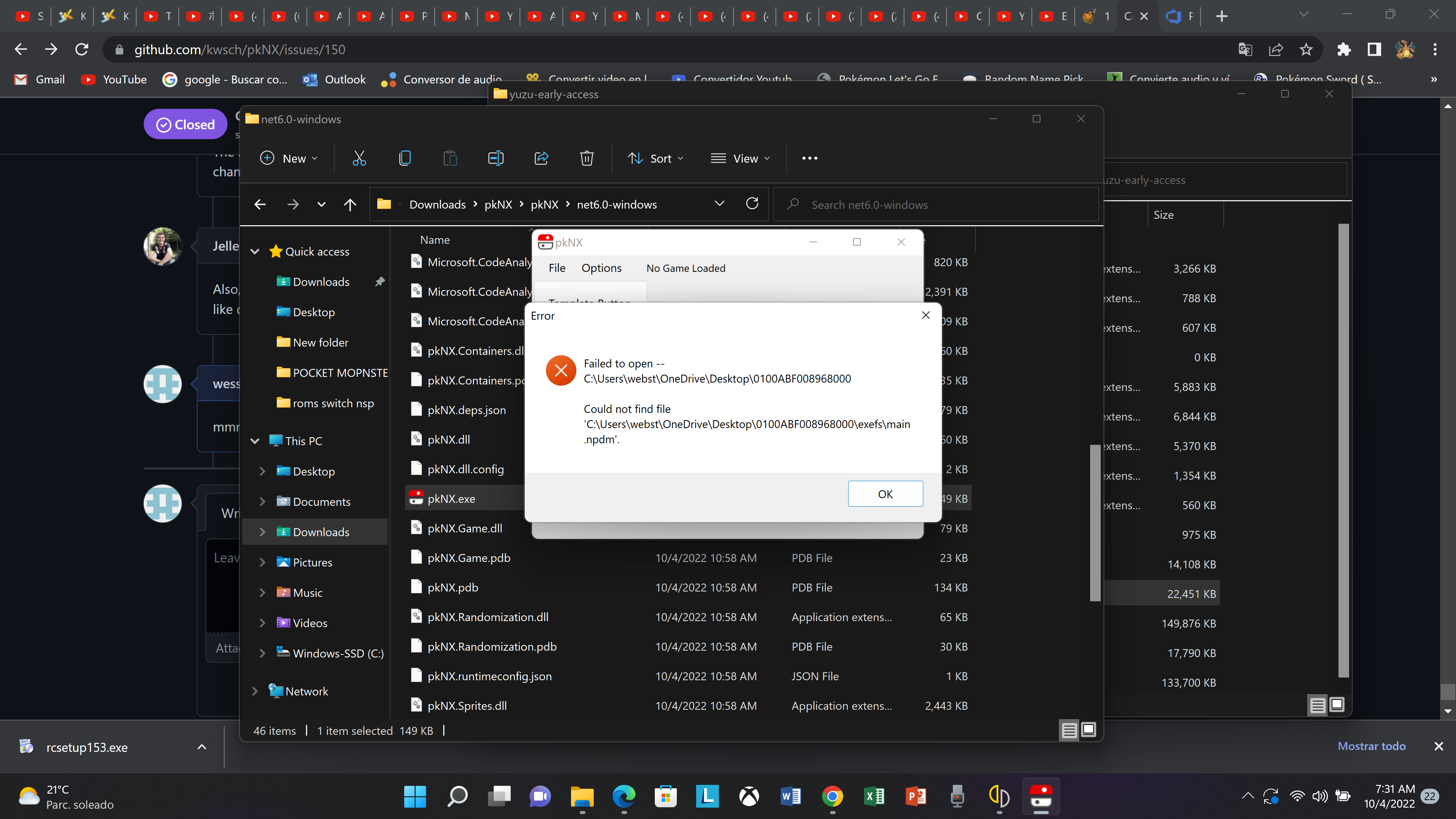 Cannot edit file in pkNX, dumped multiple times still doesnt work. · Issue #150 · kwsch/pkNX ...