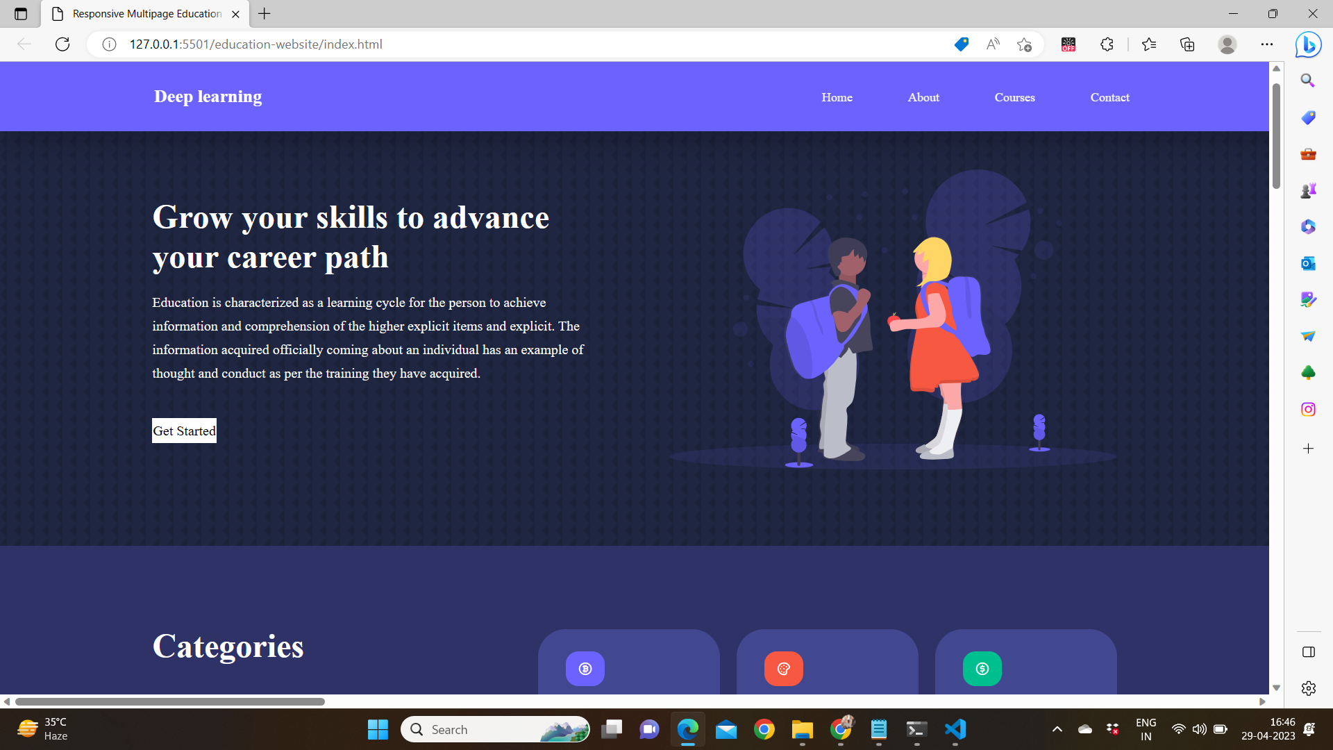 GitHub - Raja1babu/education-website