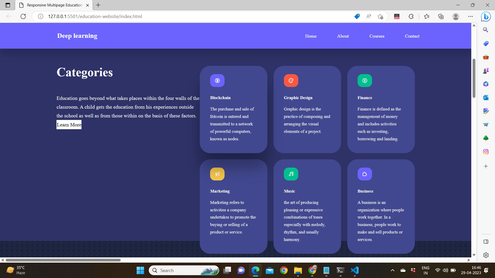 GitHub - Raja1babu/education-website