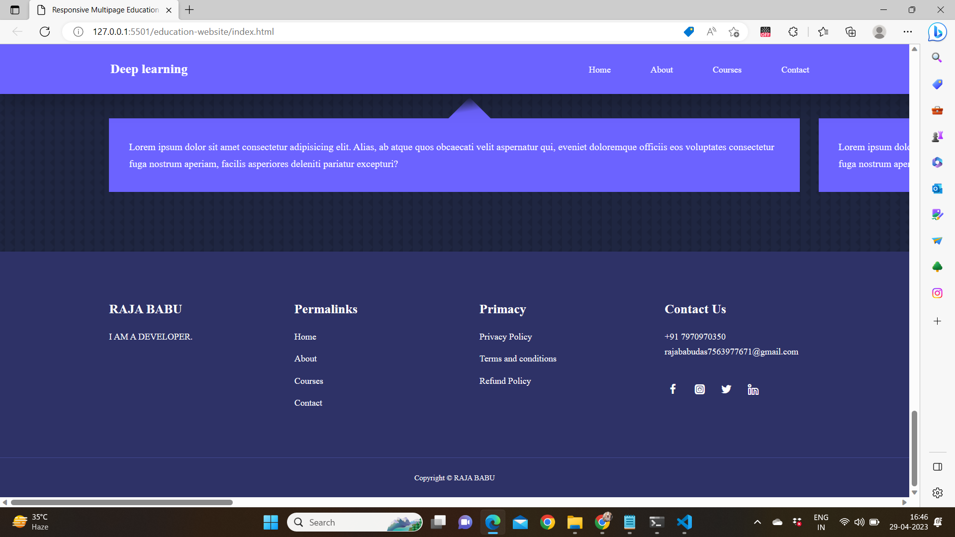 GitHub - Raja1babu/education-website