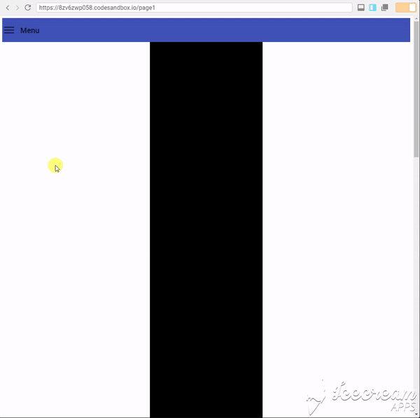 Temporary drawer transition delaying width and scroll bar creation/calculation on page load ...
