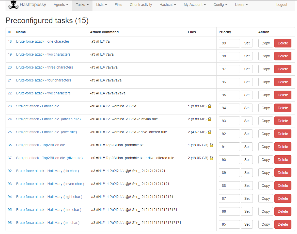 PHP Fatal errors when assigning any supertask · Issue #266 · hashtopolis/server · GitHub