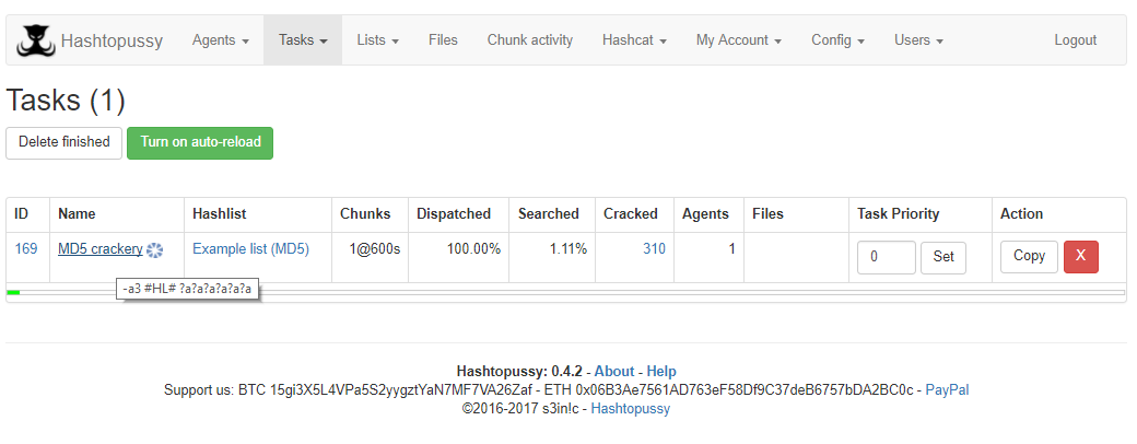 PHP Fatal errors when assigning any supertask · Issue #266 · hashtopolis/server · GitHub