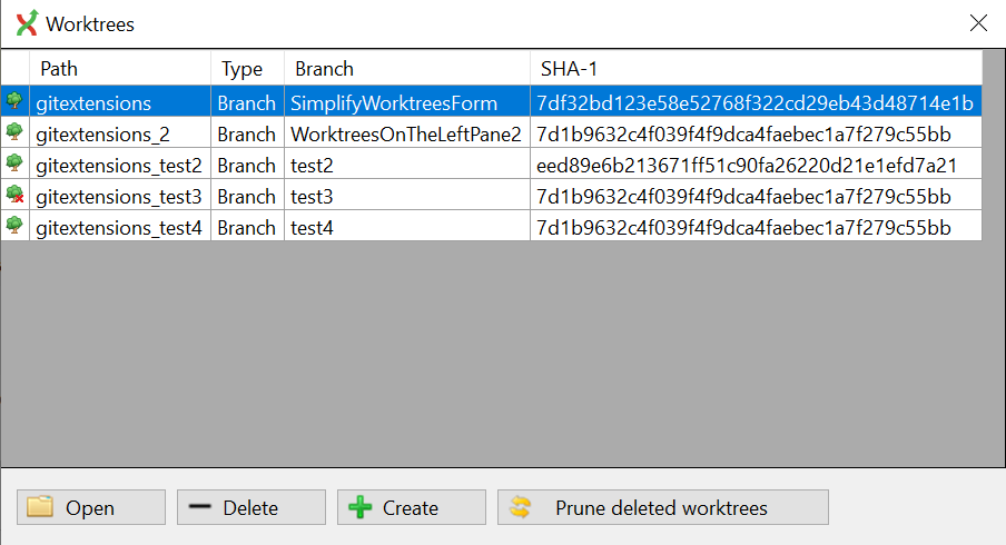 Simplify and clean up worktrees form · Issue #8696 · gitextensions/gitextensions · GitHub