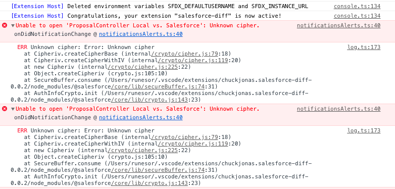 VS Code 1.36 update -> "Unknown cipher" · Issue #8 · ChuckJonas/vscode-salesforce-diff · GitHub
