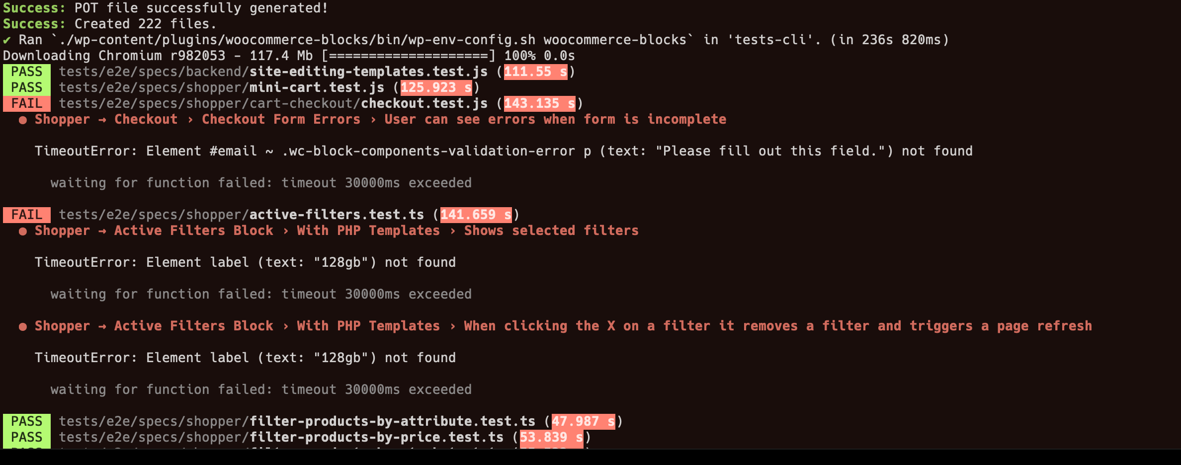 Fix E2e Tests By Gigitux · Pull Request 6639 · Woocommercewoocommerce Blocks · Github 