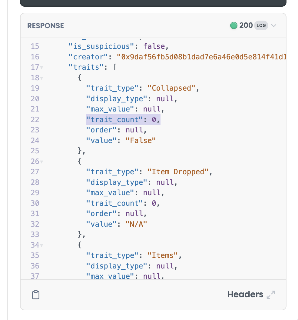Why is "trait_count" always zero in the traits array? · Issue #1101 · ProjectOpenSea/opensea-js ...