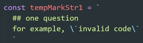 When I was using react-markdown, the `example code`, something like that didn't render correctly ...