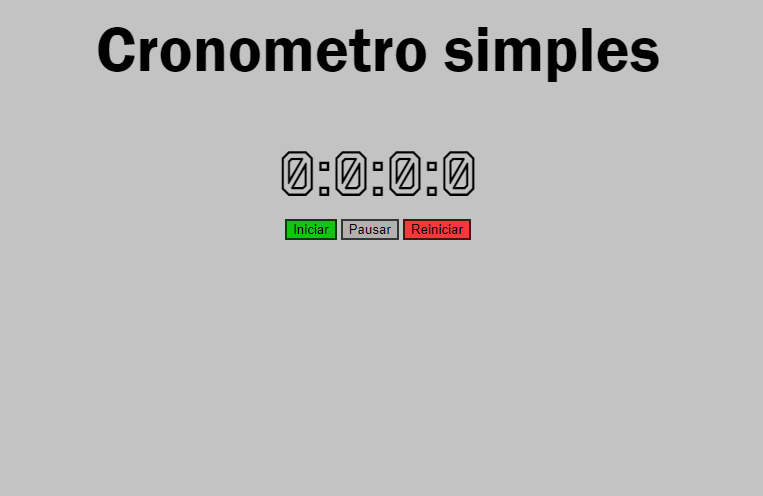 GitHub - Fellipe-Barradas/Cronometro: Cronometro feito majoritariamente com javascript, com ...