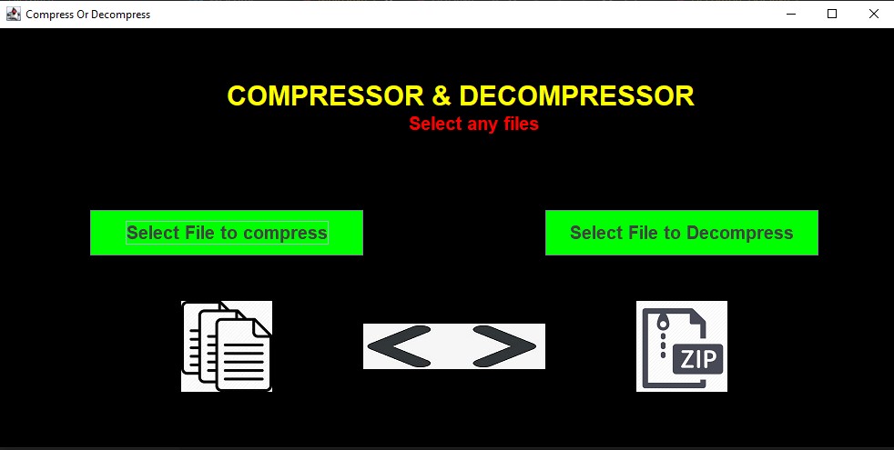 GitHub - kumaresh1597/Compressor-and-Decompressor-project: Compress or decompress text file ...