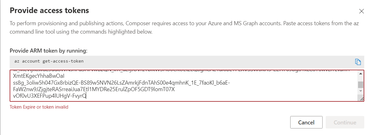 Composer does not recognize valid bearer token · Issue #9543 · microsoft/BotFramework-Composer ...