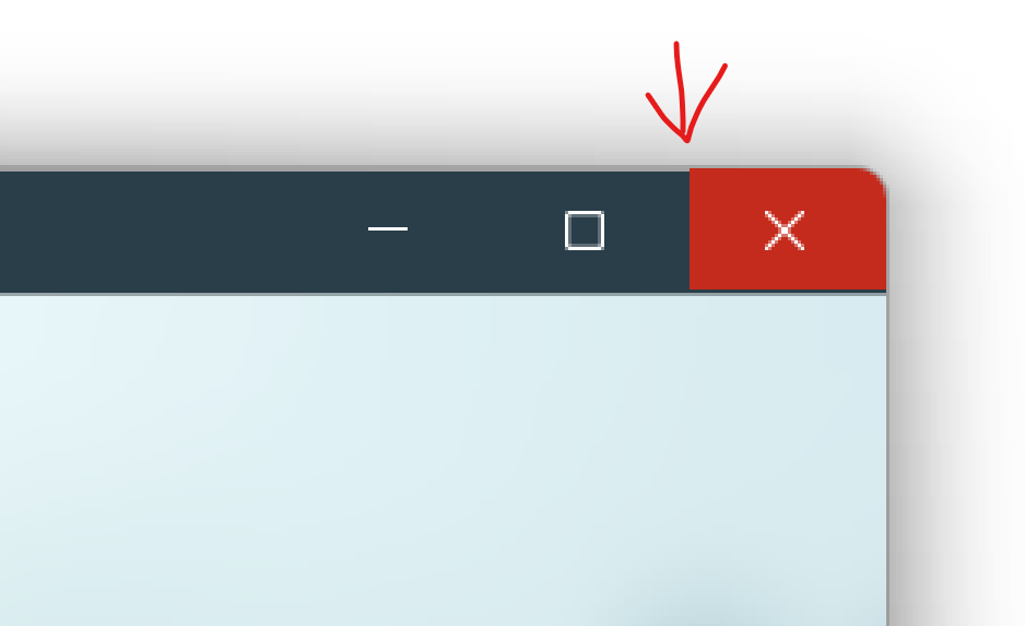 Top 1px of system title bar (Windows) fully transparent since version 3 ...
