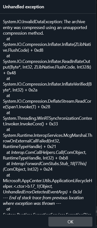 Unhandled exception when selecting uncompressed pattern backgrounds · Issue #1668 · UnigramDev ...
