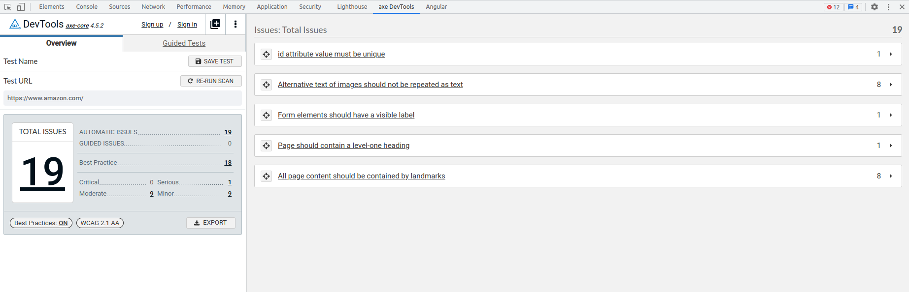 Axe-core shows different issues in Chrome extension and selenium automation · Issue #281 ...