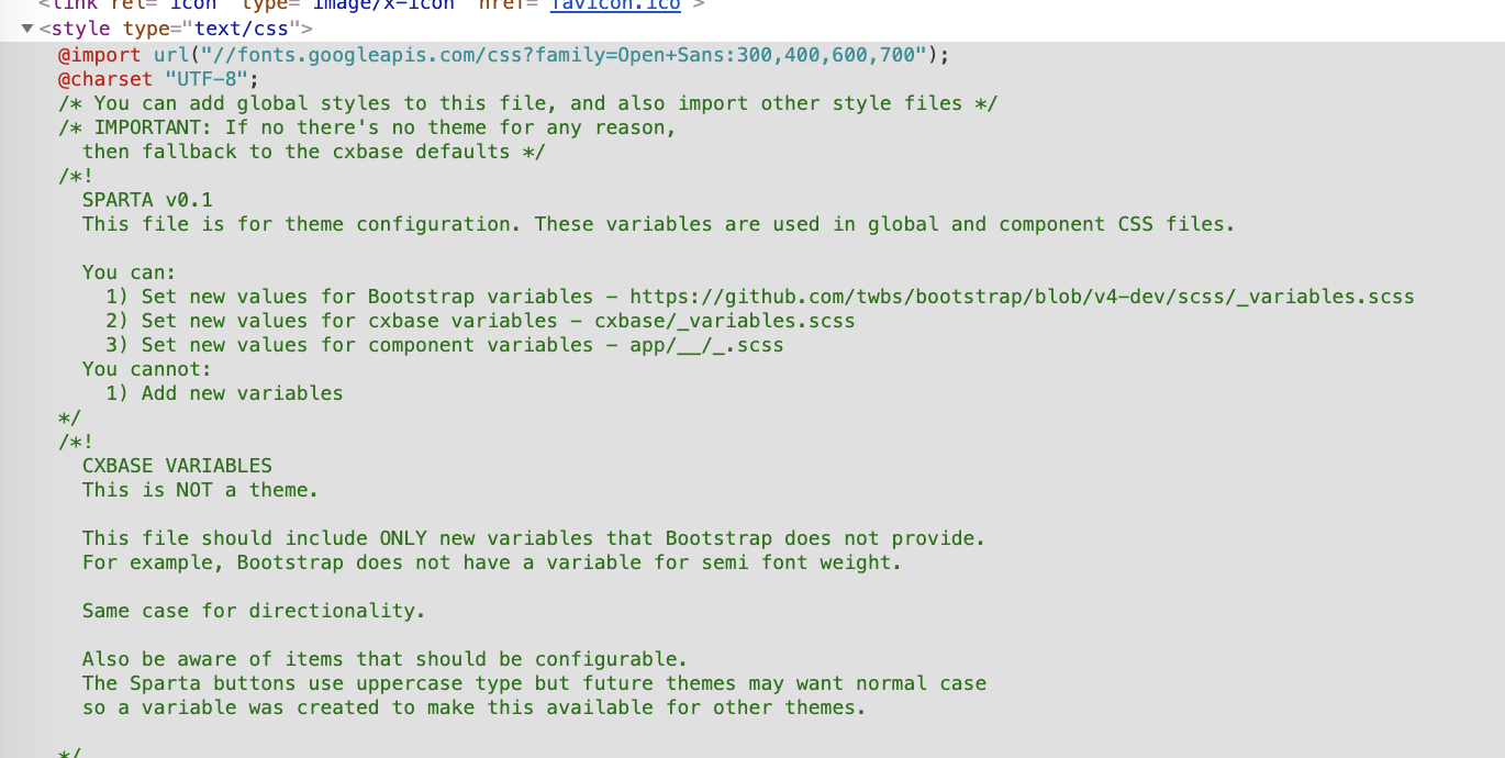 Variablesscss Comments Still Contains Mention To Theme Sparta 01 · Issue 449 · Sapspartacus