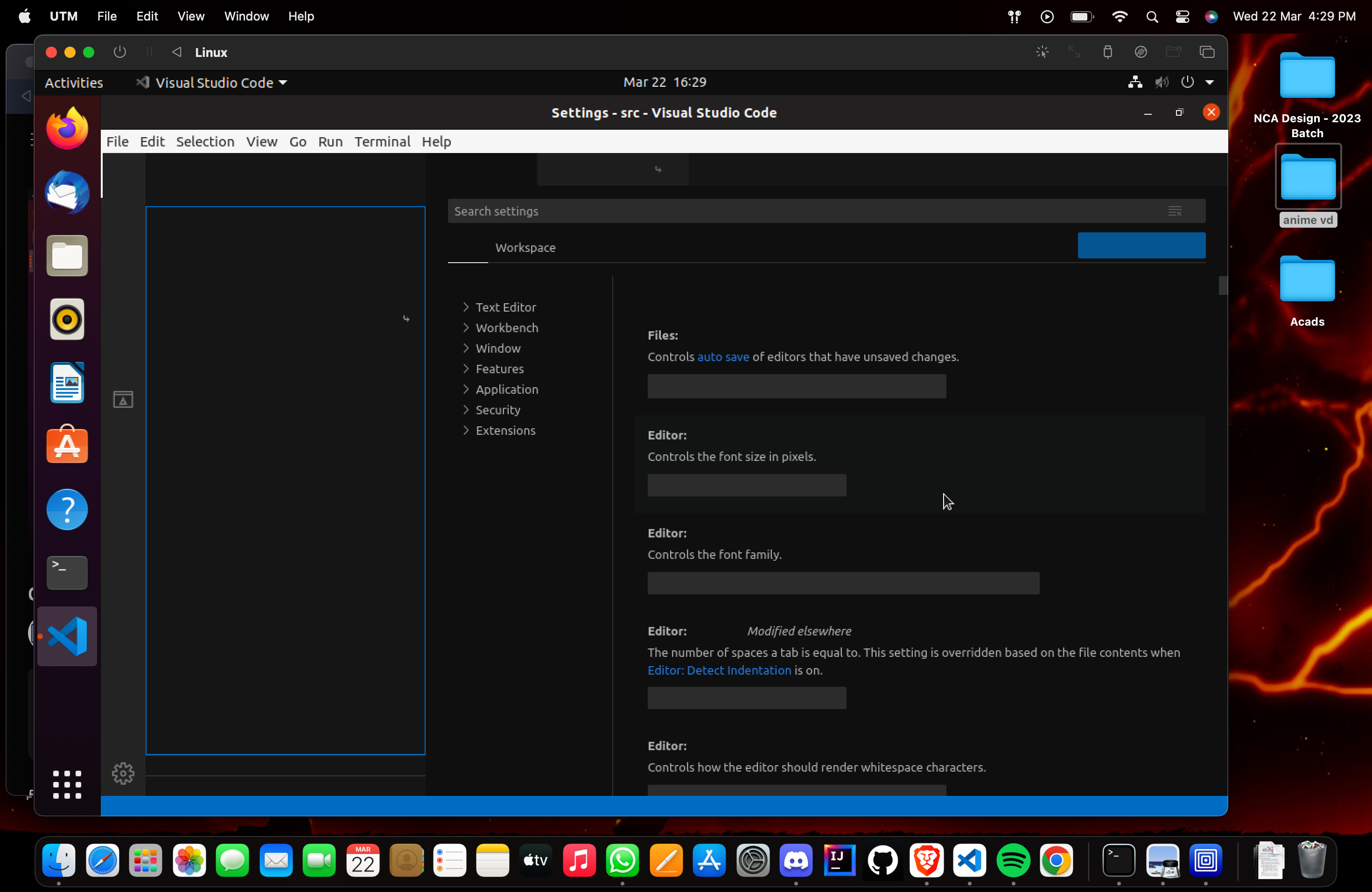 i installed linux .deb arm64 for ubuntu 20.04 on mac m2 4 times but the thing in screenshot ...