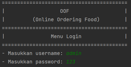 GitHub - aryaaprm/OOF_ProjectPBO: Halo semua, project sederhana ini disusun dalam rangka ...