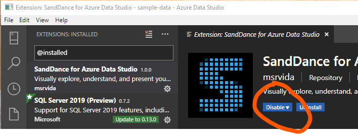 Cannot view a CSV file in Azure Data Studio · Issue #32 · microsoft/SandDance · GitHub