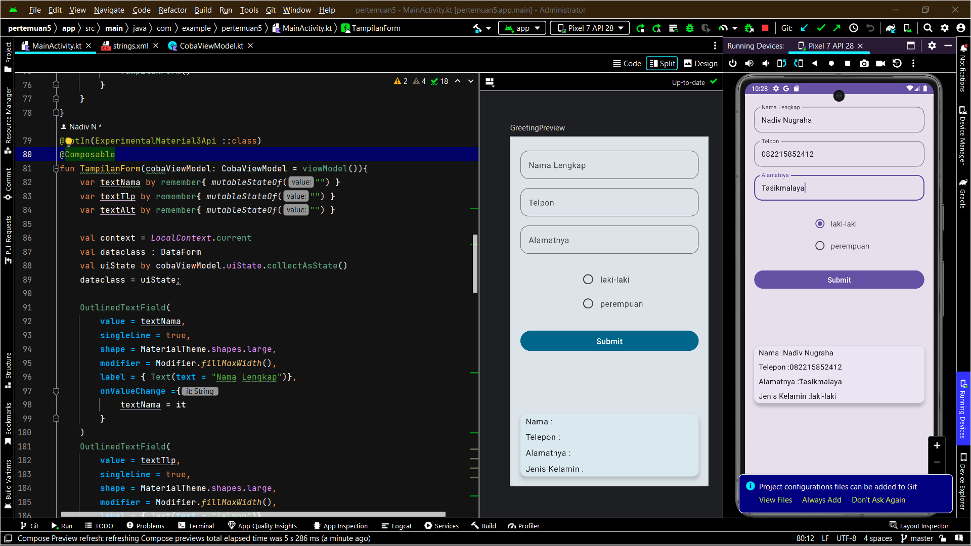 GitHub - NadivNN/010_ViewModel
