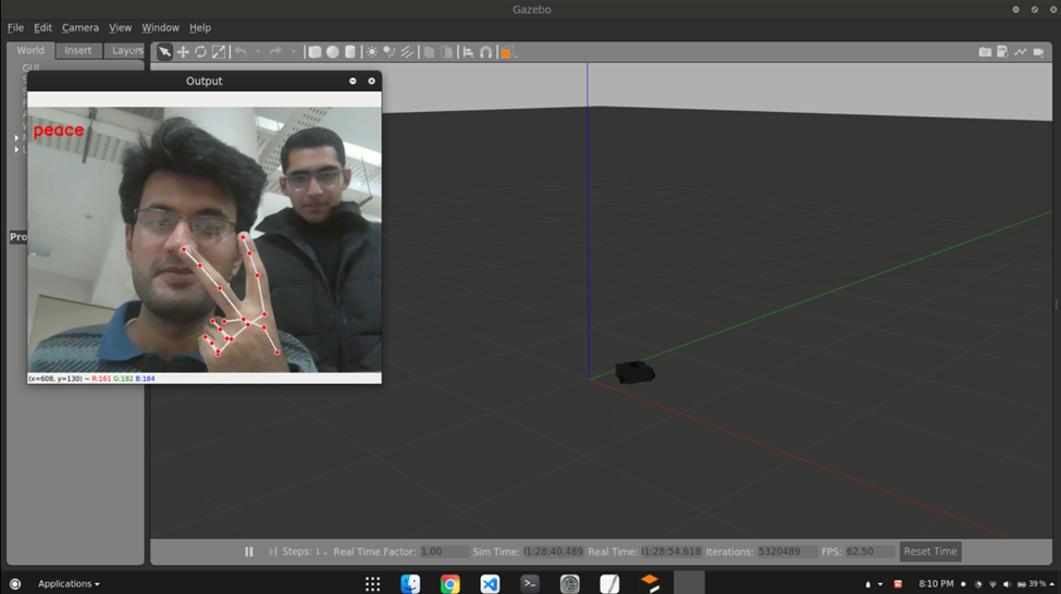 Github Usama Qadoosgesture Recognizing Robot Ros1 Opencv Techvidvan Hand Gesture Recognizer