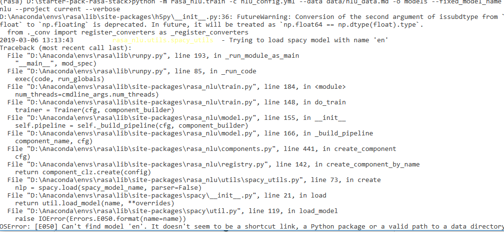 rasa 0.14.4 fails to start with Python 3.6 · Issue #1761 · RasaHQ/rasa · GitHub