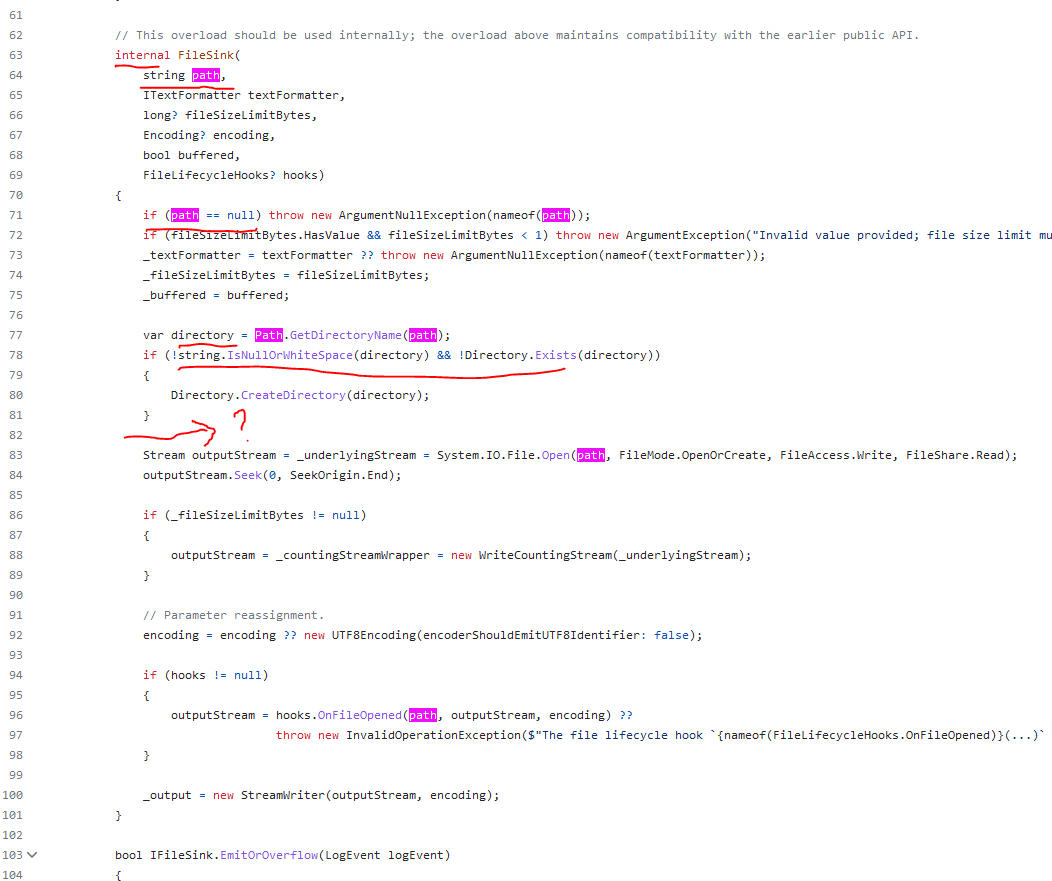 Filesink Constructor Checking Only Path For Null · Issue 287 · Serilogserilog Sinks File · Github