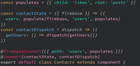 populate by key, not value? · Issue #220 · prescottprue/react-redux-firebase · GitHub