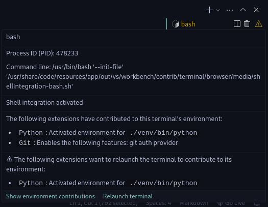 Terminal PS1 Doubles with venv · Issue #22056 · microsoft/vscode-python · GitHub