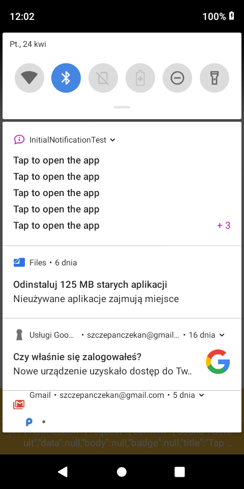 Bare Expo Notifications Does Not Handle Notification Payload On