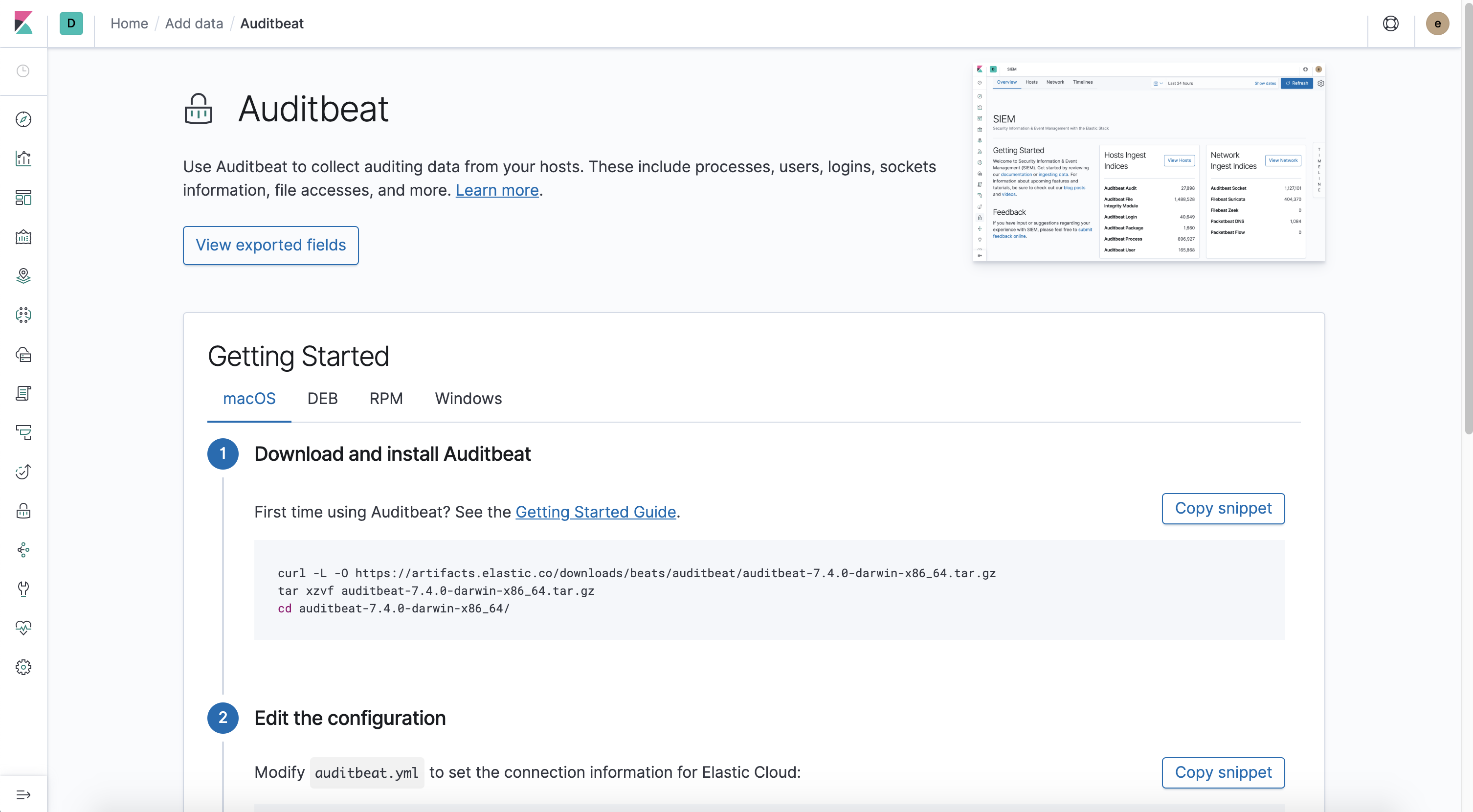[SIEM] Outdated image on the Home / Add Data / Auditbeat · Issue #45488 · elastic/kibana · GitHub