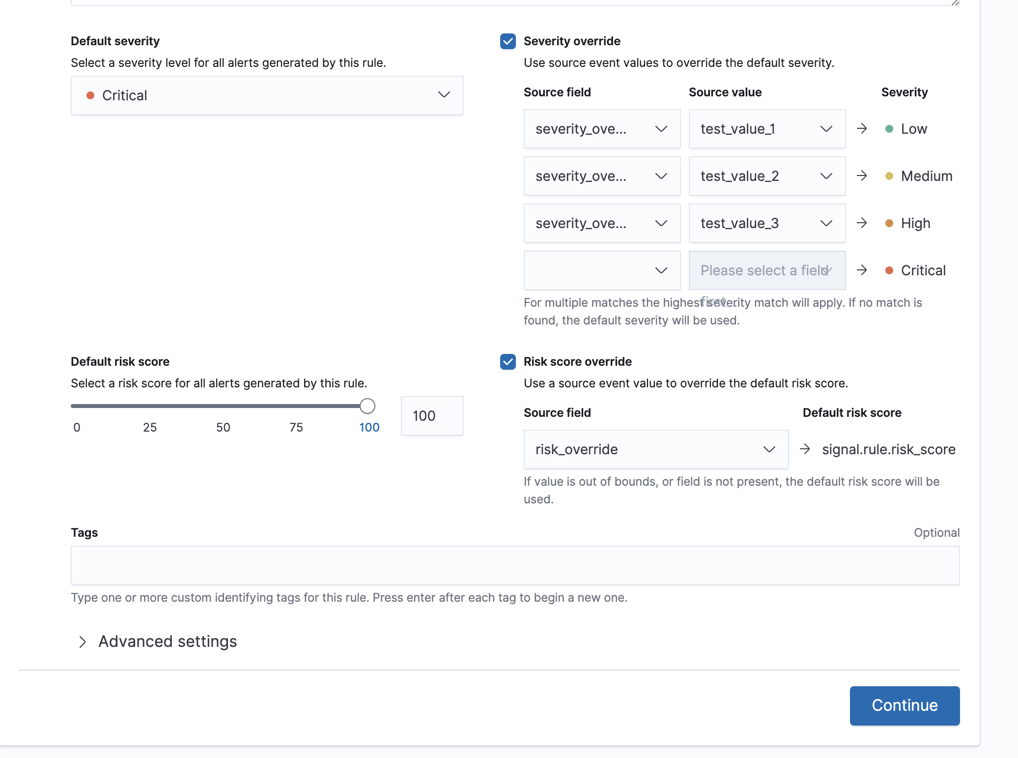 [Security Solution] Severity/Risk override does not work with arrays · Issue #82384 · elastic ...