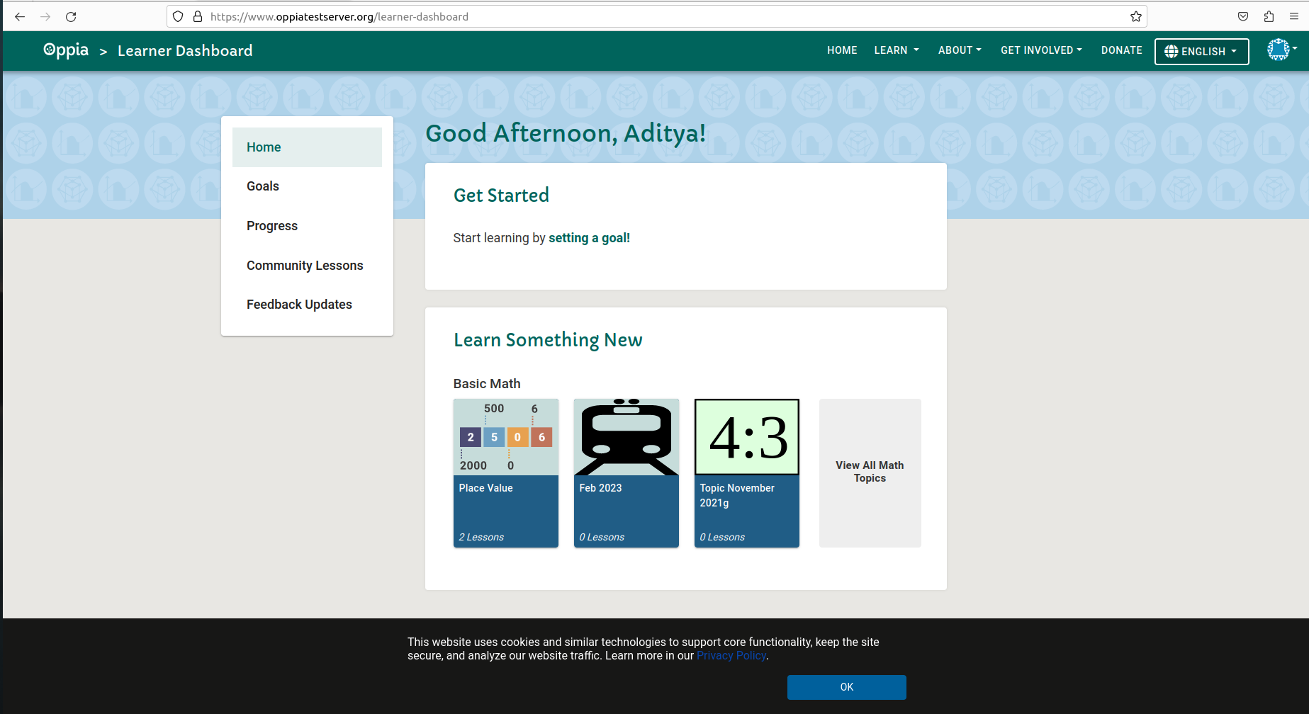 [BUG]: Failed to open learner dashboard topics and stories data error ...