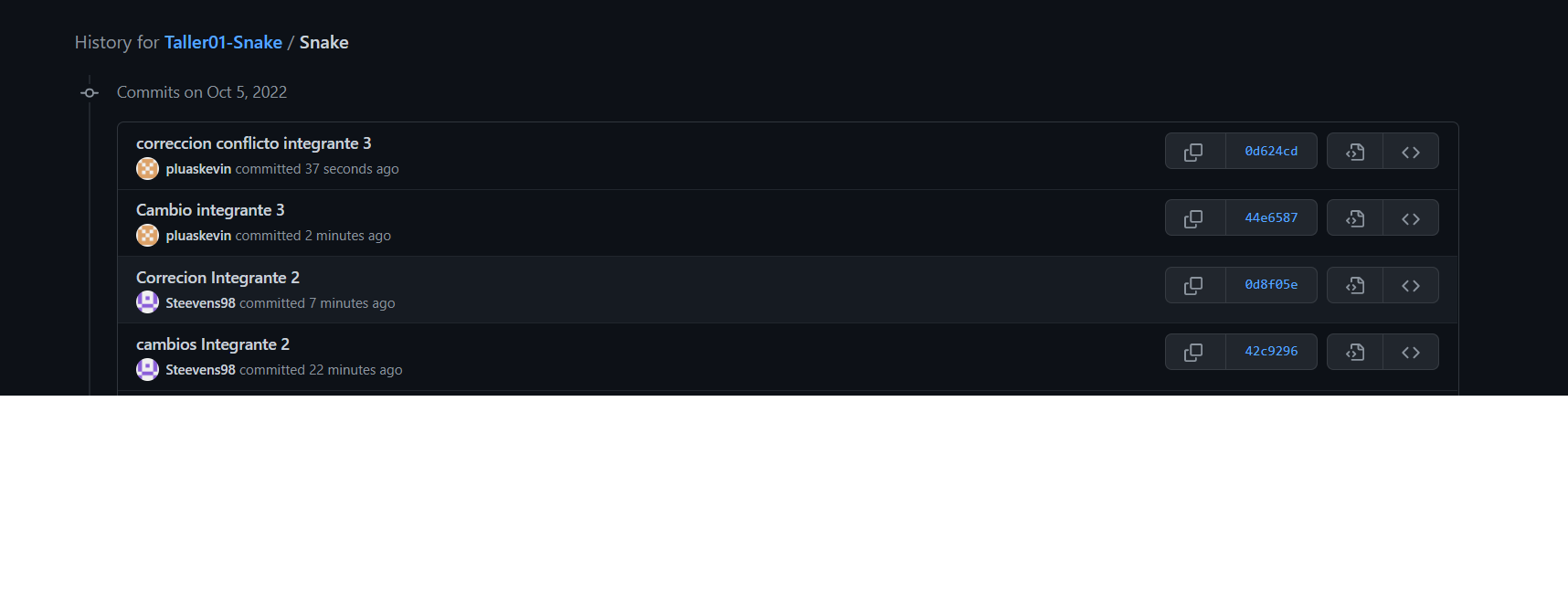 GitHub - JuanDemera/Taller01-Snake: Taller git