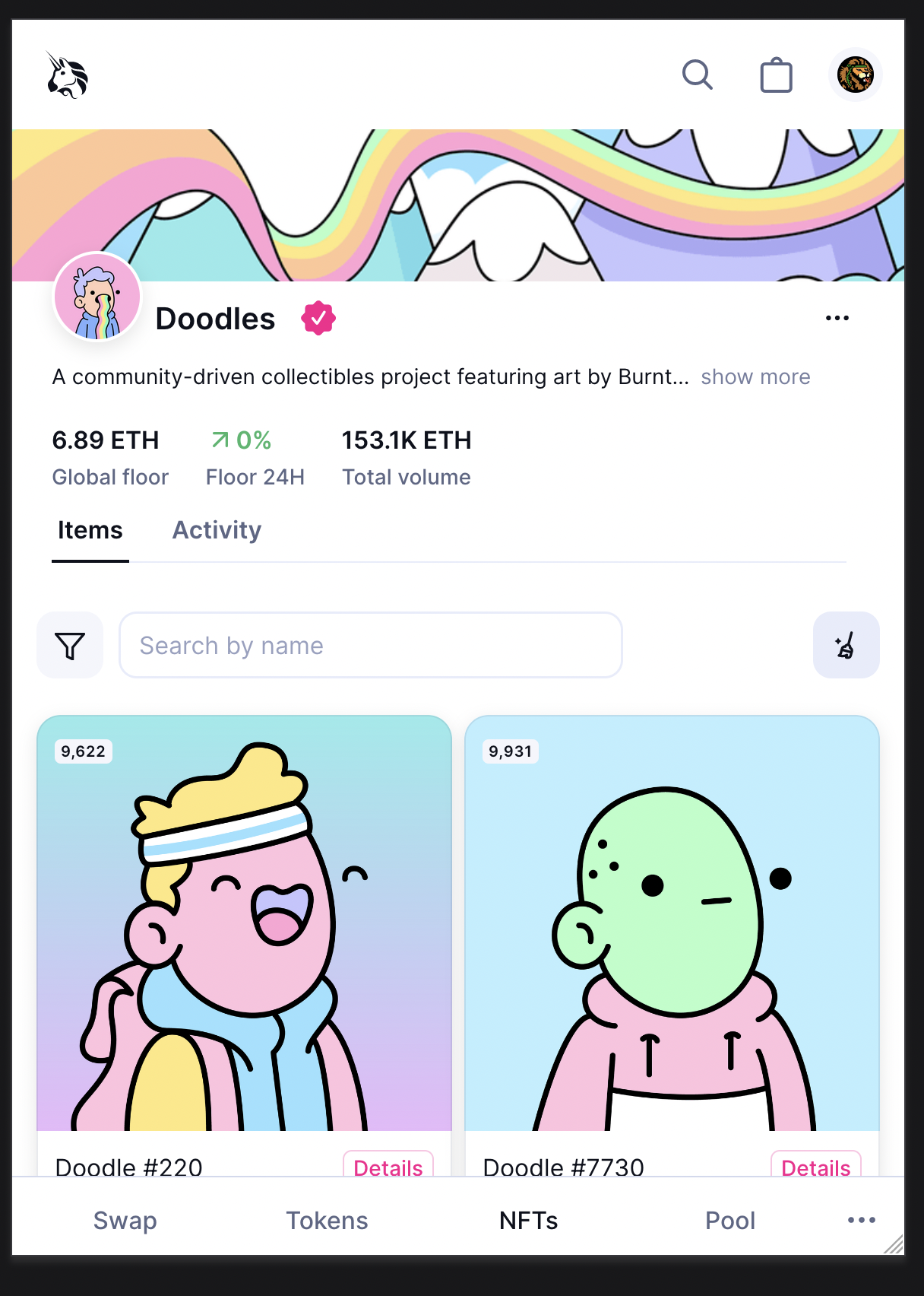 style: updating bag by JackShort · Pull Request #5539 · Uniswap/interface · GitHub
