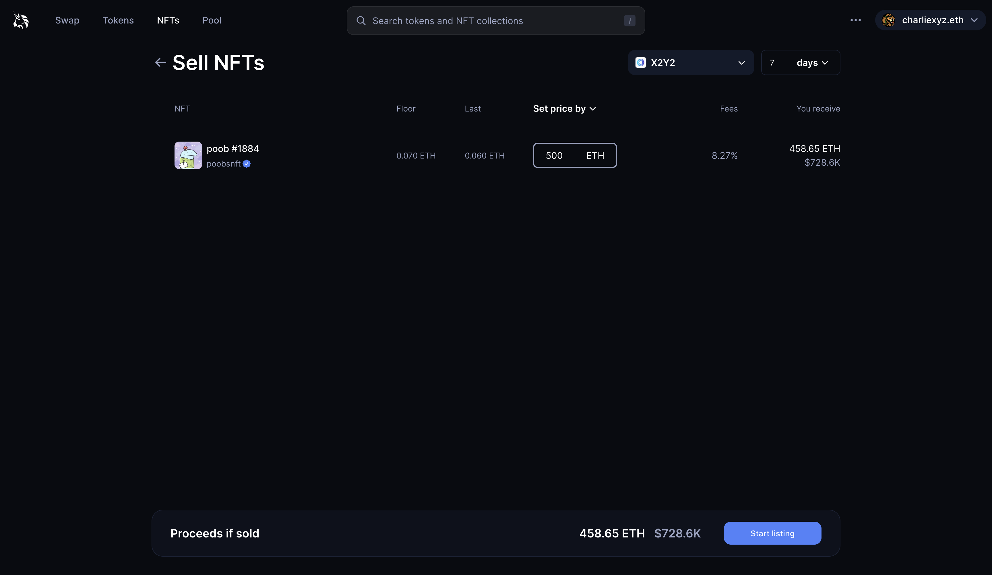 feat: [NFTListV2] convert old bag to modal by cbachmeier · Pull Request #5838 · Uniswap ...